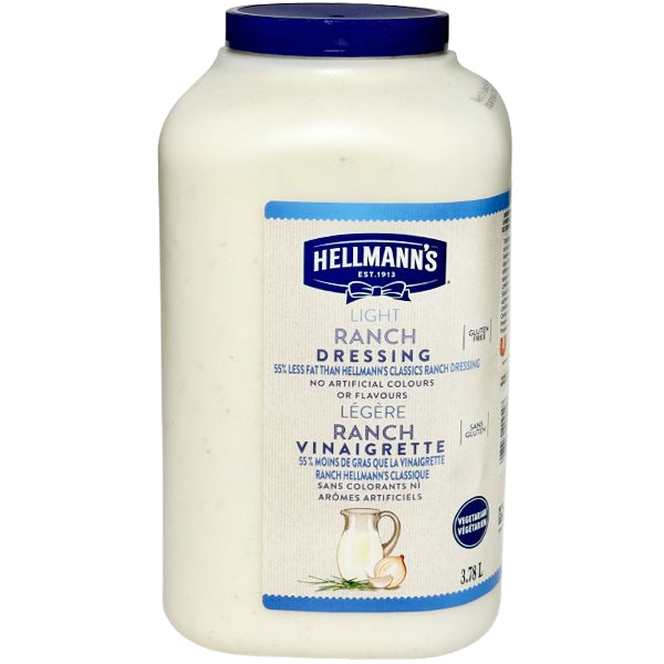 HELLMANNS - LIGHT RANCH DRESSING 3.78LT