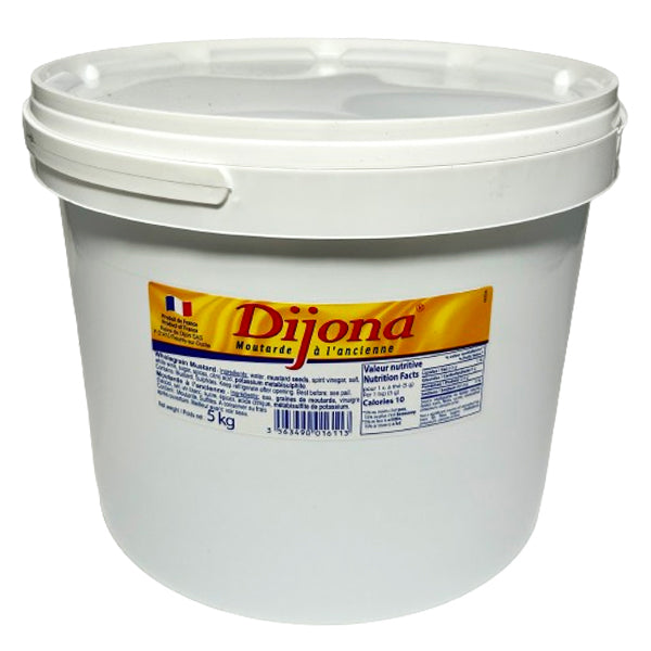 DIJONA - DIJON WHOLE GRAIN MUSTARD 5KG
